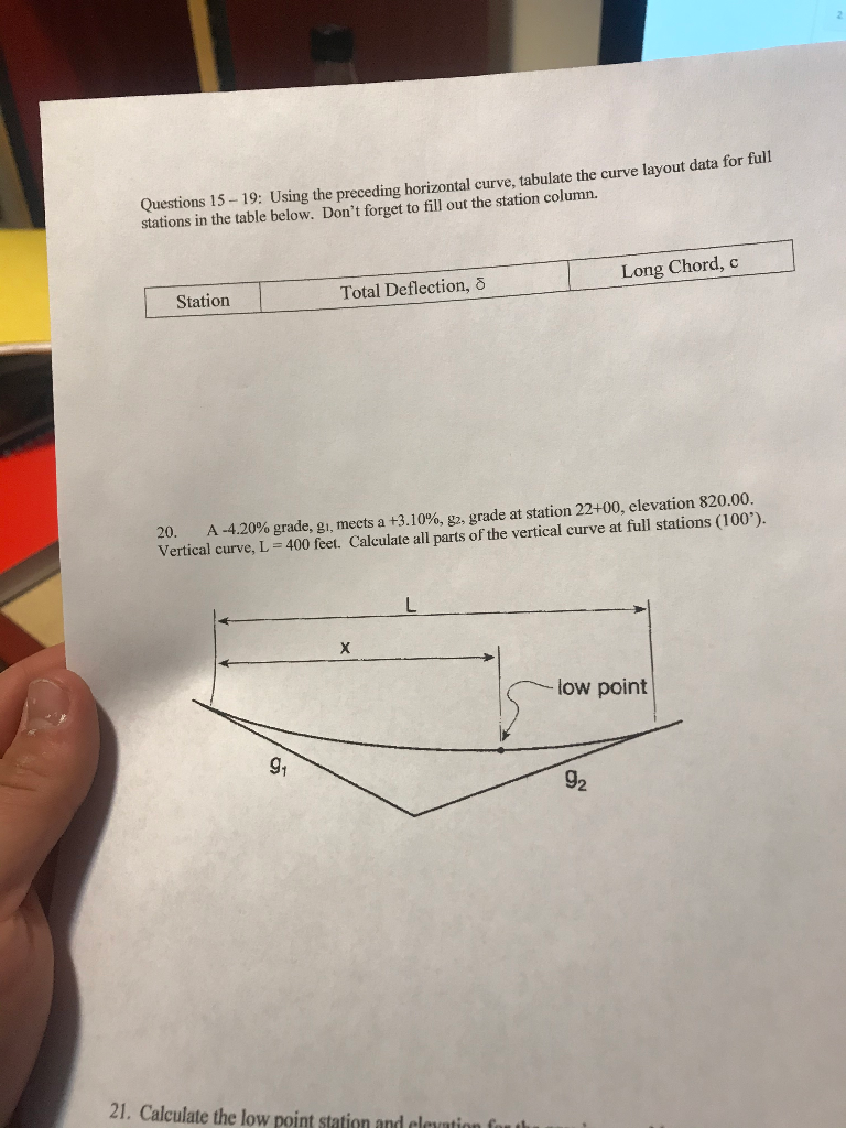 Solved Questions 15 - 19: Using the preceding horizontal | Chegg.com