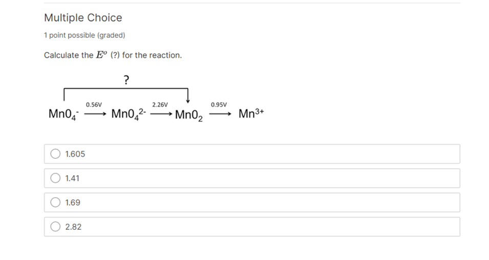 Solved Multiple Choice 1 point possible (graded) Calculate | Chegg.com