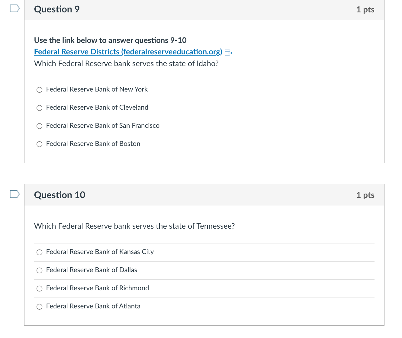 Solved Use the link below to answer questions 9-10 Federal | Chegg.com