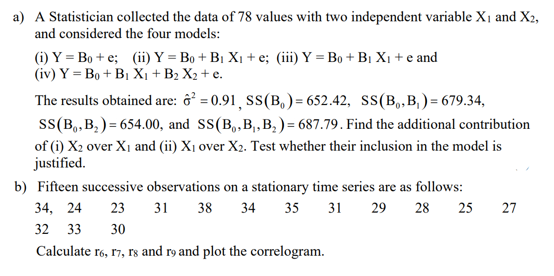 A Statistician collected the data of 78 values with | Chegg.com