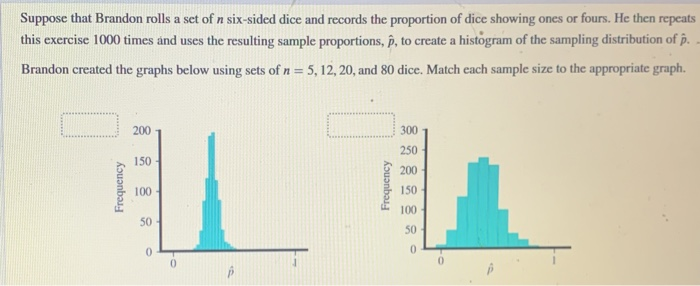 Solved Suppose that Brandon rolls a set of n six-sided dice | Chegg.com