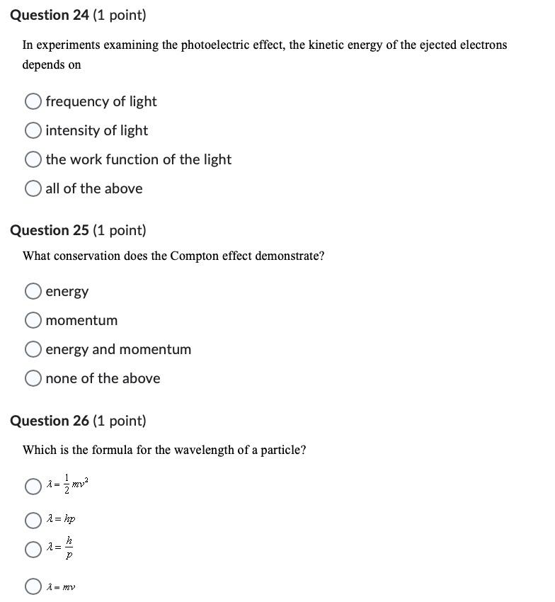 Solved In experiments examining the photoelectric effect, | Chegg.com