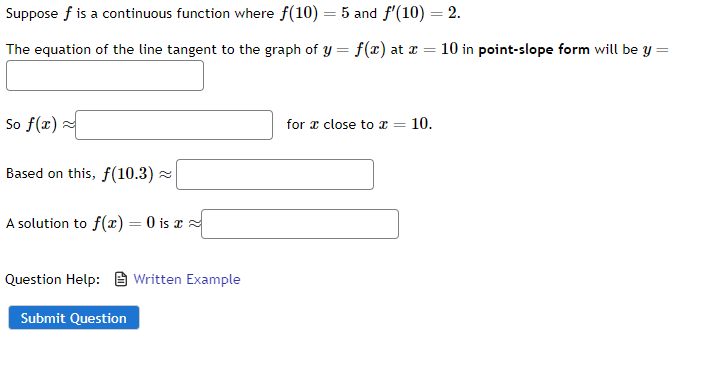 Solved Suppose f is a continuous function where f(10)=5 and | Chegg.com