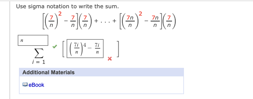 Solved Use sigma notation to write the | Chegg.com