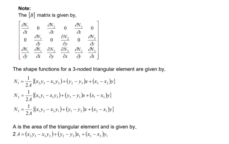 Solved (a) A 3-noded triangular element is shown in Figure | Chegg.com