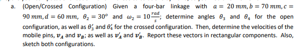 4 4 2211 al 2 a. (Open/Crossed Configuration) Given | Chegg.com