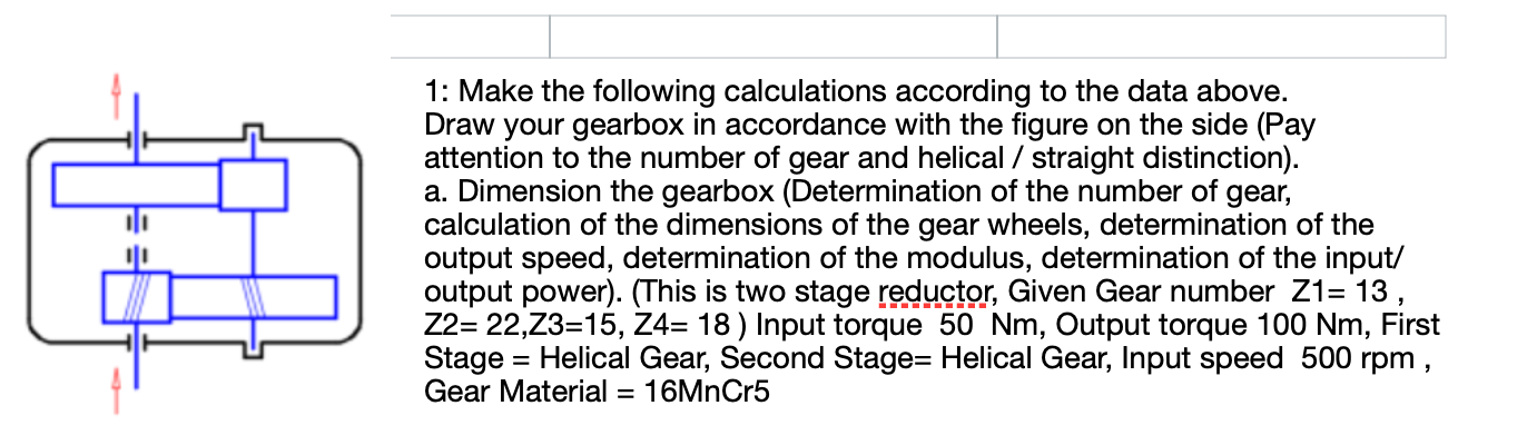 Solved 1: Make the following calculations according to the | Chegg.com