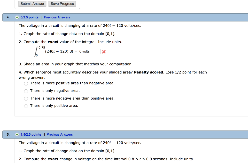 Solved Submit Answer Save Progress 4. 0/2.5 points | | Chegg.com Solved Submit Answer Save Progress 4. 0/2.5 points | | Chegg.com