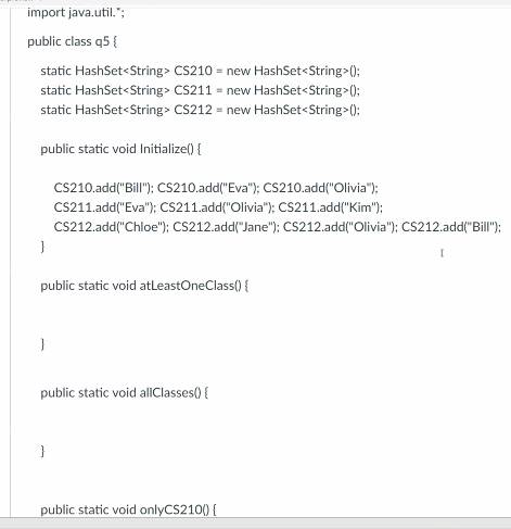 Solved The CS department offers three classes: CS 210, CS | Chegg.com