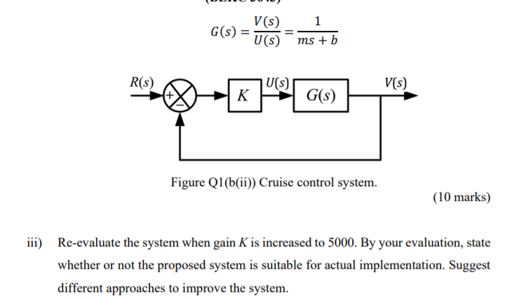 Solved b) An automatic cruise control is an excellent | Chegg.com