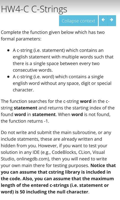 Solved Formal Parameters A C String Ie Statement 1355