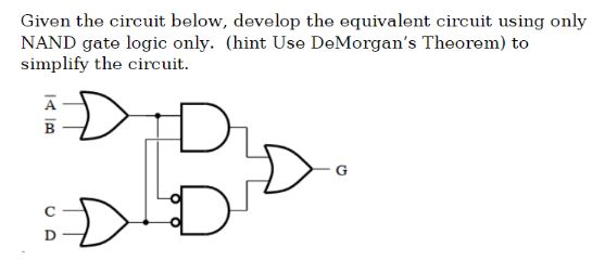 Solved Given the circuit below, develop the equivalent | Chegg.com