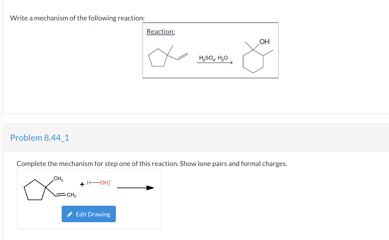 Solved Write a mechanism of the following reaction: Problem | Chegg.com