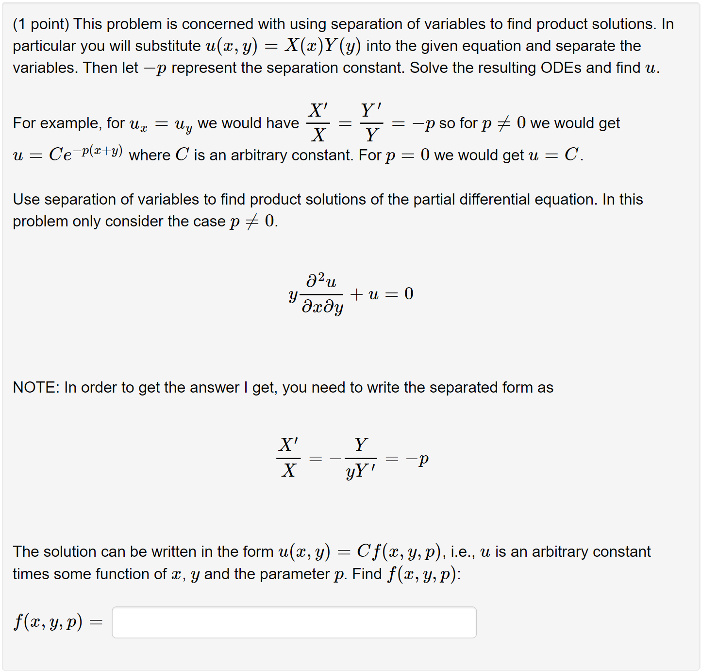 Solved Q9 ﻿This problem is concerned with using separation | Chegg.com