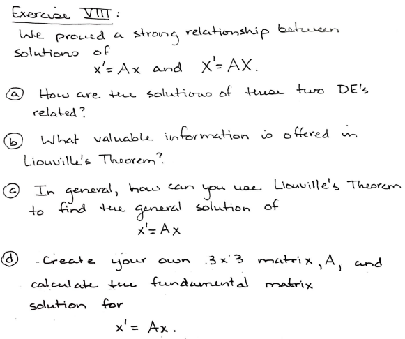 Solved Exercise VIII: We proved a strong relationship | Chegg.com