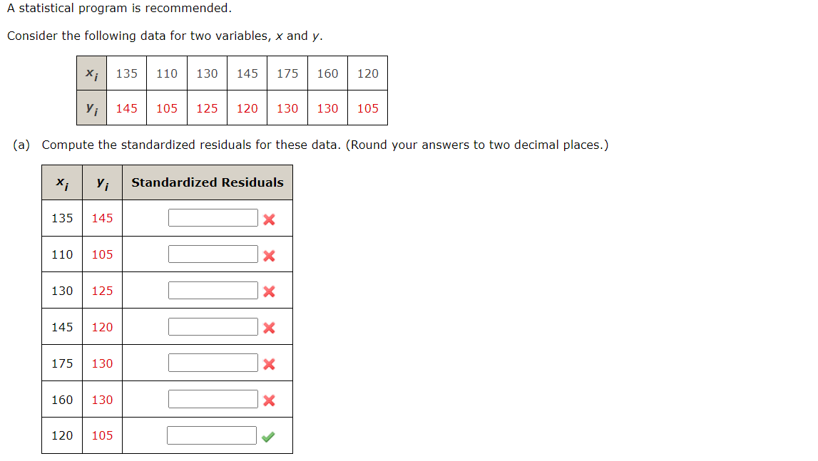 Solved A statistical program is recommended. Consider the | Chegg.com