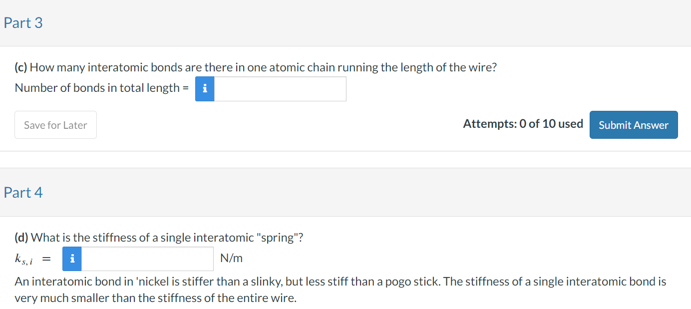 Solved (a) What is the spring stiffness of the entire wire, | Chegg.com