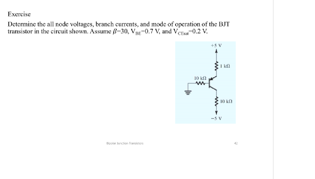 Solved ExerciseDetermine the all node voltages, branch | Chegg.com