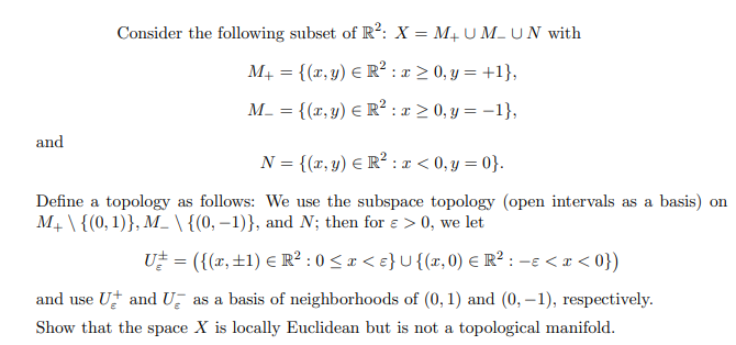 Solved Consider the following subset of R?: X = MUM_UN with | Chegg.com
