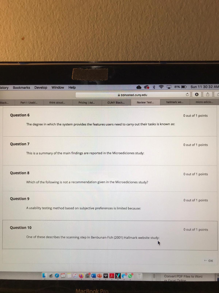 story Bookmarks Develop Window Help % 81% > Sun 11 30 | Chegg.com