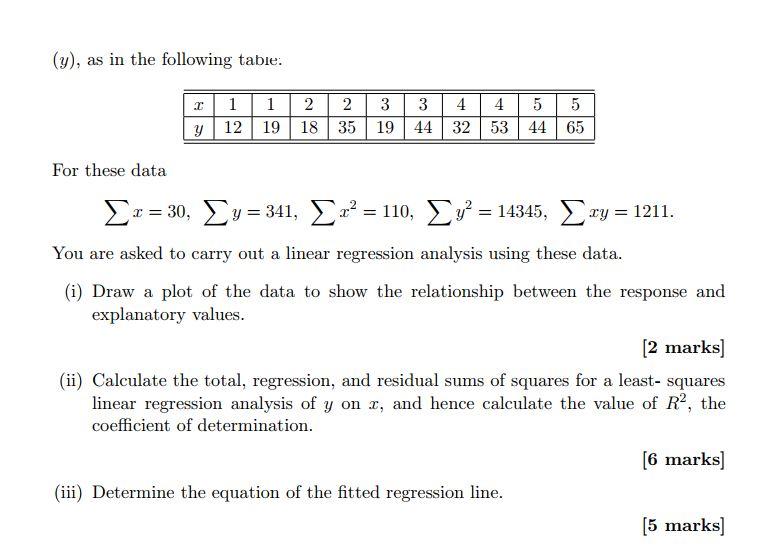 Solved Consider a situation in which the data consist of two | Chegg.com