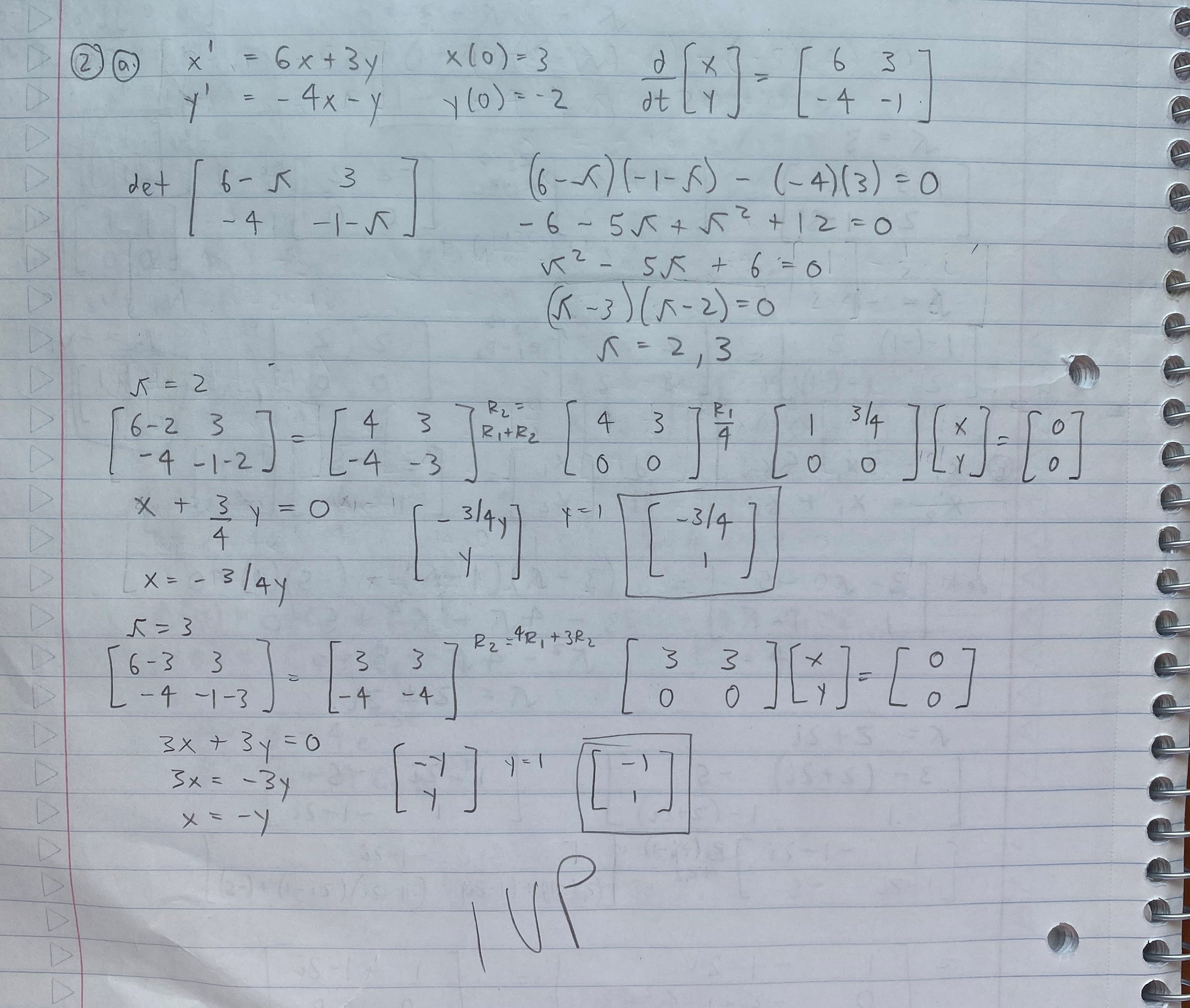 Solved Solve the following initial value problems for the | Chegg.com