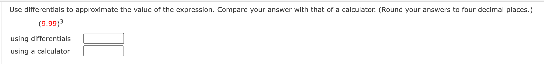 Solved Use differentials to approximate the value of the | Chegg.com
