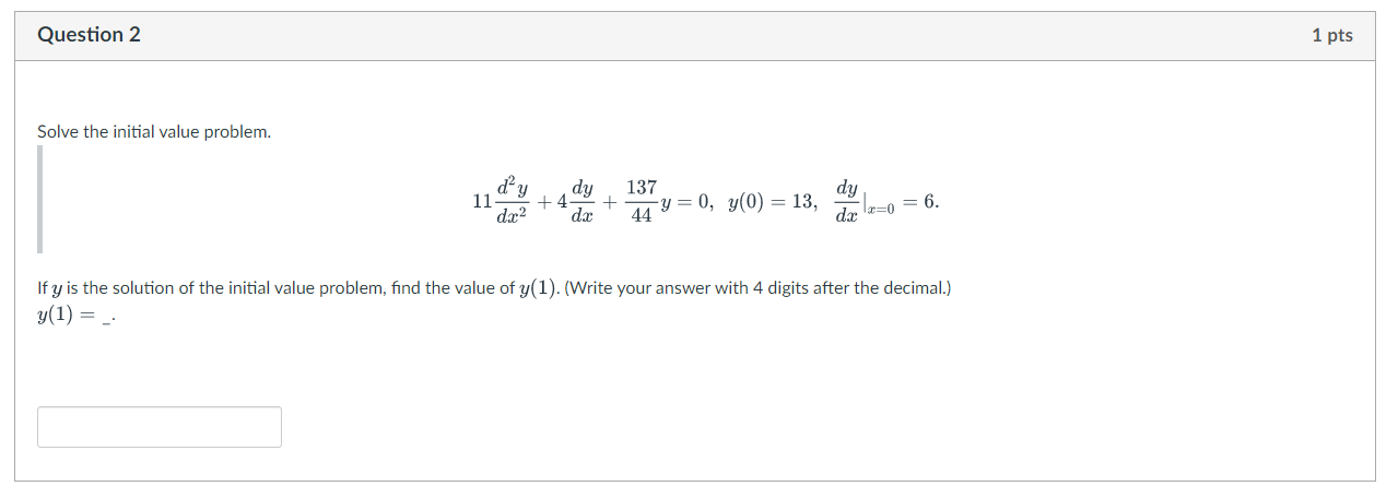 Solved Solve the initial value problem. | Chegg.com