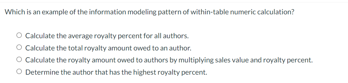 Solved Which of the following analyses cannot be explored | Chegg.com