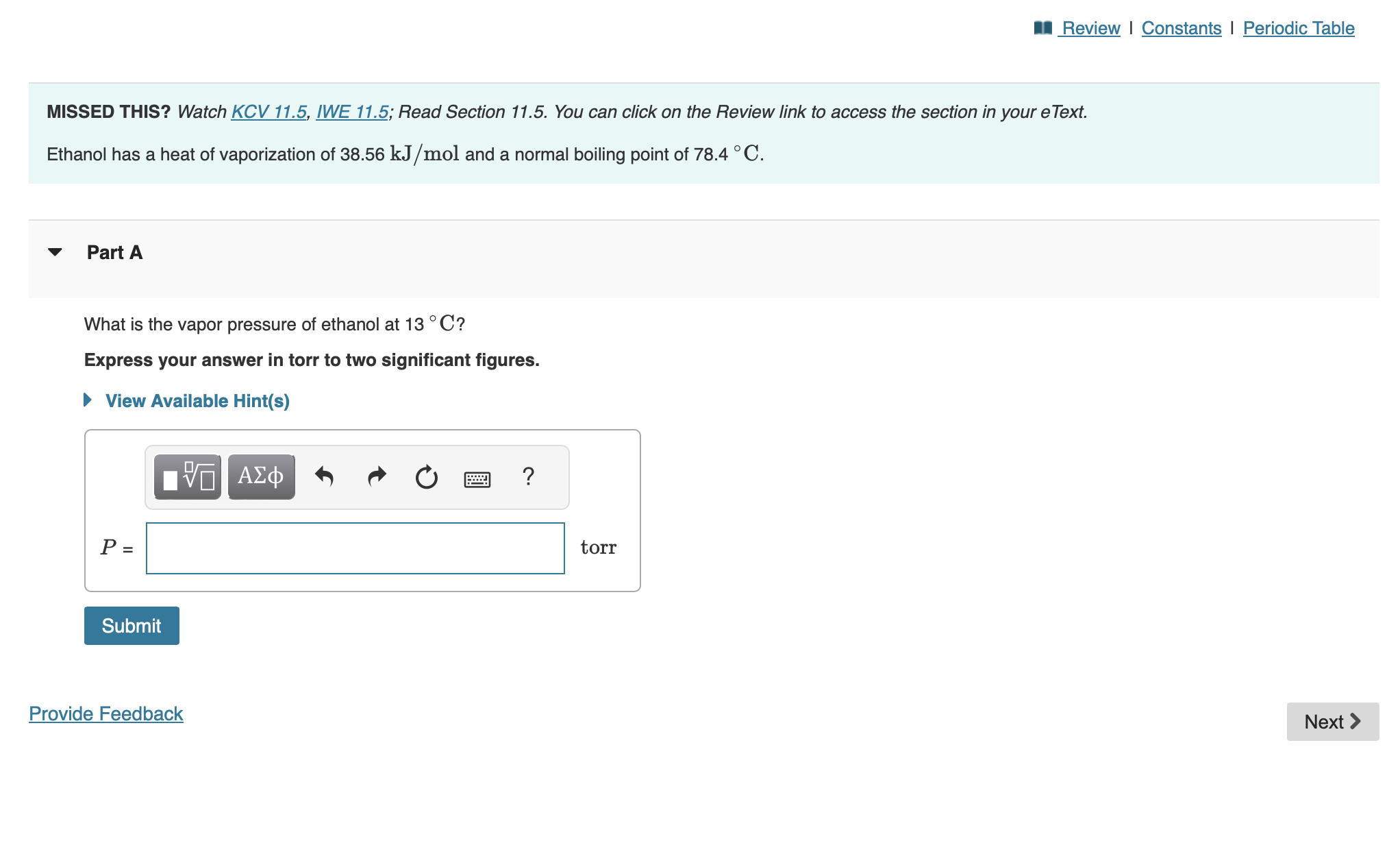 Solved Ethanol has a heat of vaporization of 38.56 kJ/mol | Chegg.com