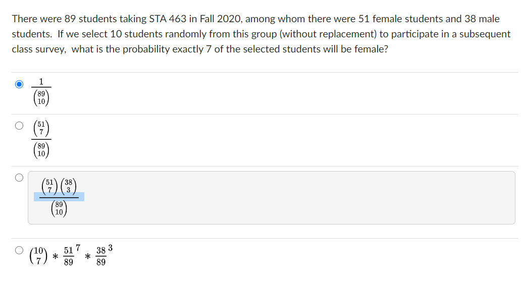 Solved Expected value of a binomial random variable must be | Chegg.com