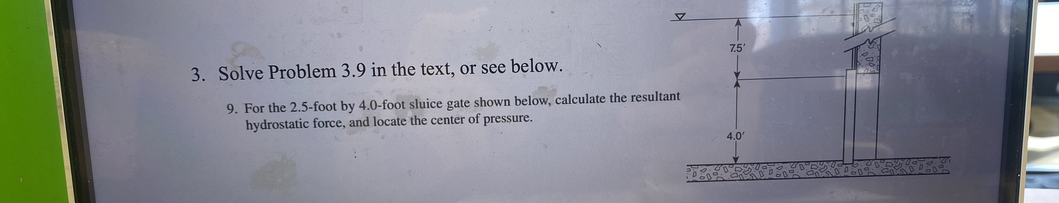 Solved Solve Problem 3.9 ﻿in the text, or see below.For the | Chegg.com