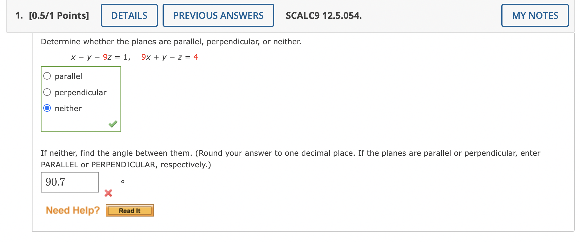 Solved Determine Whether The Planes Are Parallel 
