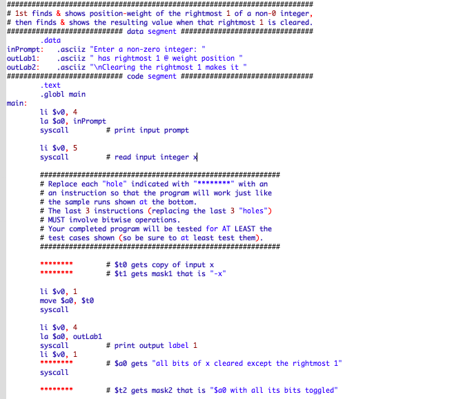 You Are To Use Mars To Work On And Test A Small Mips