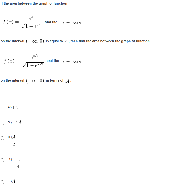 Solved If the area between the graph of function | Chegg.com