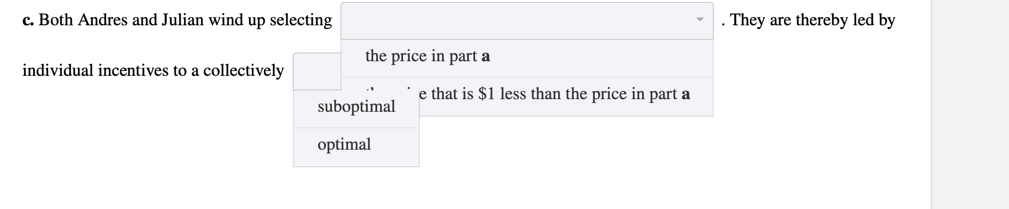 Solved Imperfect Competition - End of Chapter Problem Andres | Chegg.com