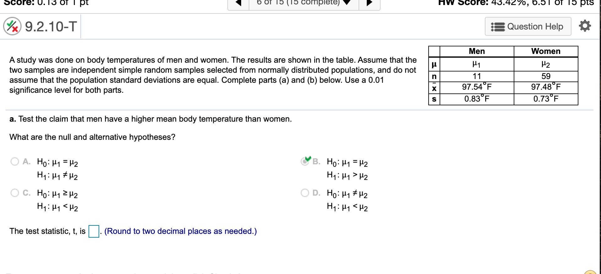 Solved A) p value ? test statistic? The confidence | Chegg.com