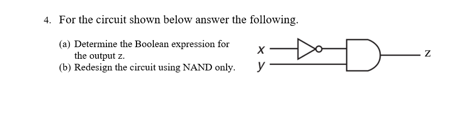Solved 1. Determine the output x from the OR gate for the | Chegg.com