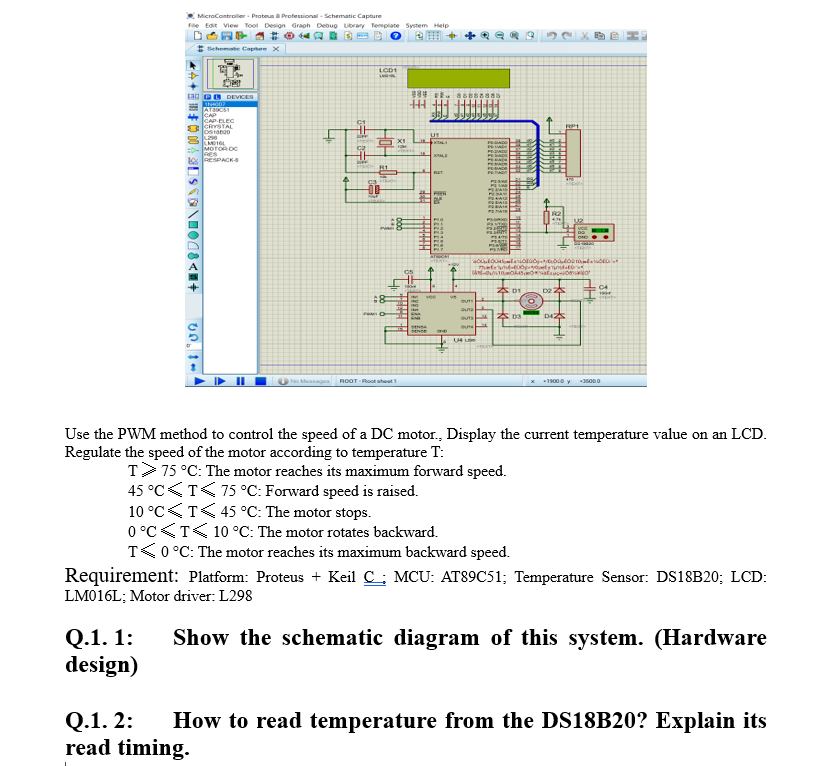 MicroController - Proteus & Professional-Schematic | Chegg.com