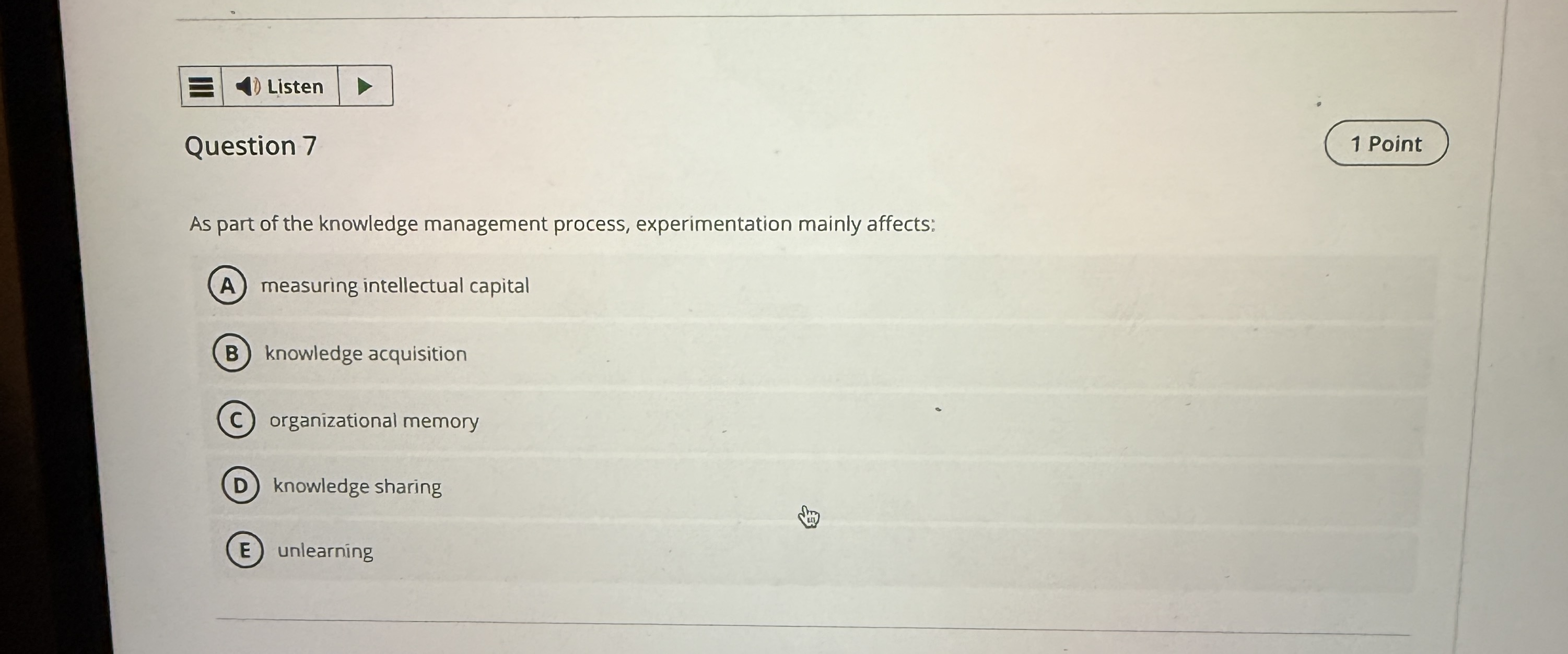 Solved Question 7As part of the knowledge management | Chegg.com