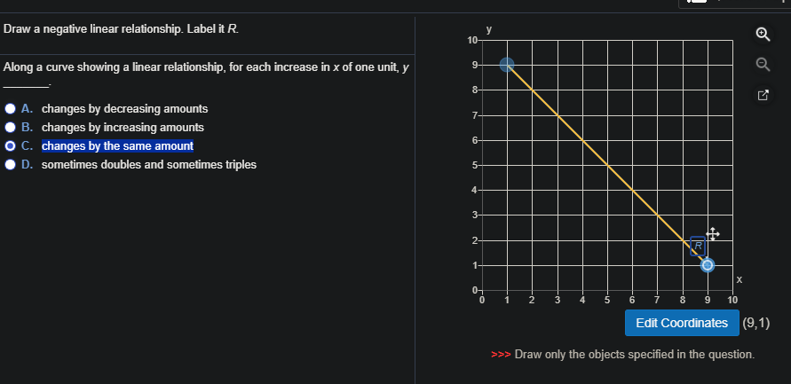 Solved Along a curve showing a linear relationship, for | Chegg.com