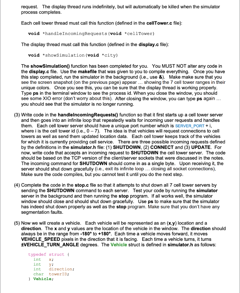 In this assignment, you will make a simulator for | Chegg.com