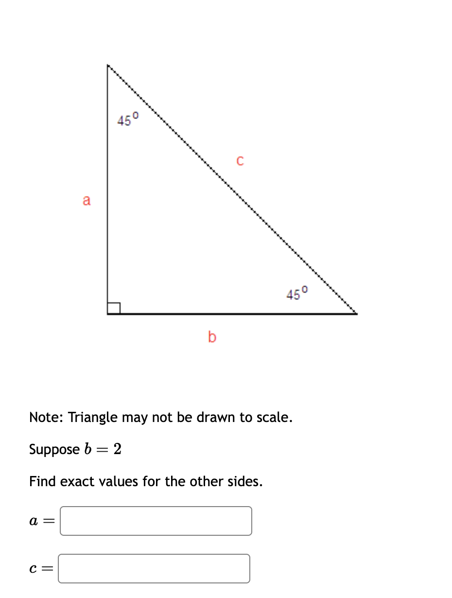 Solved Note: Triangle may not be drawn to scale.Suppose | Chegg.com