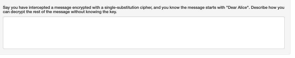 Solved Say you have intercepted a message encrypted with a | Chegg.com