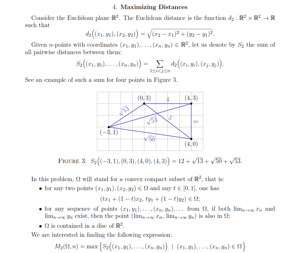 4 Maximizing Distances Consider The Euclidean Plane 8752