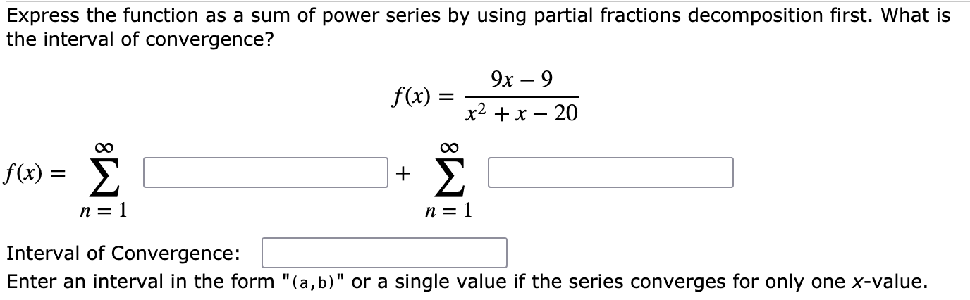 Solved Express the function as a sum of power series by | Chegg.com