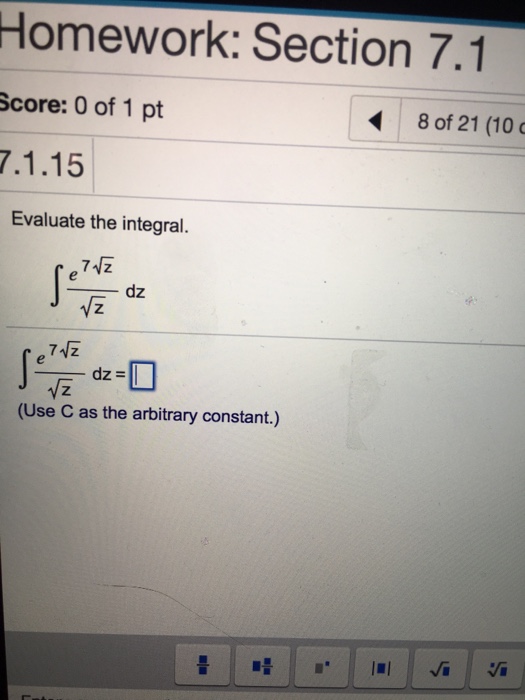 Solved Homework Section 7 1 Score 0 Of 1 Pt 4 Of 21 10