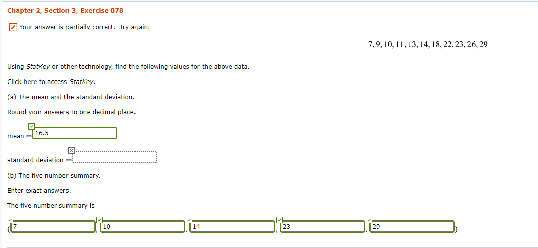 Solved Chapter 2, Section 3, Exercise 078 Your answer is | Chegg.com