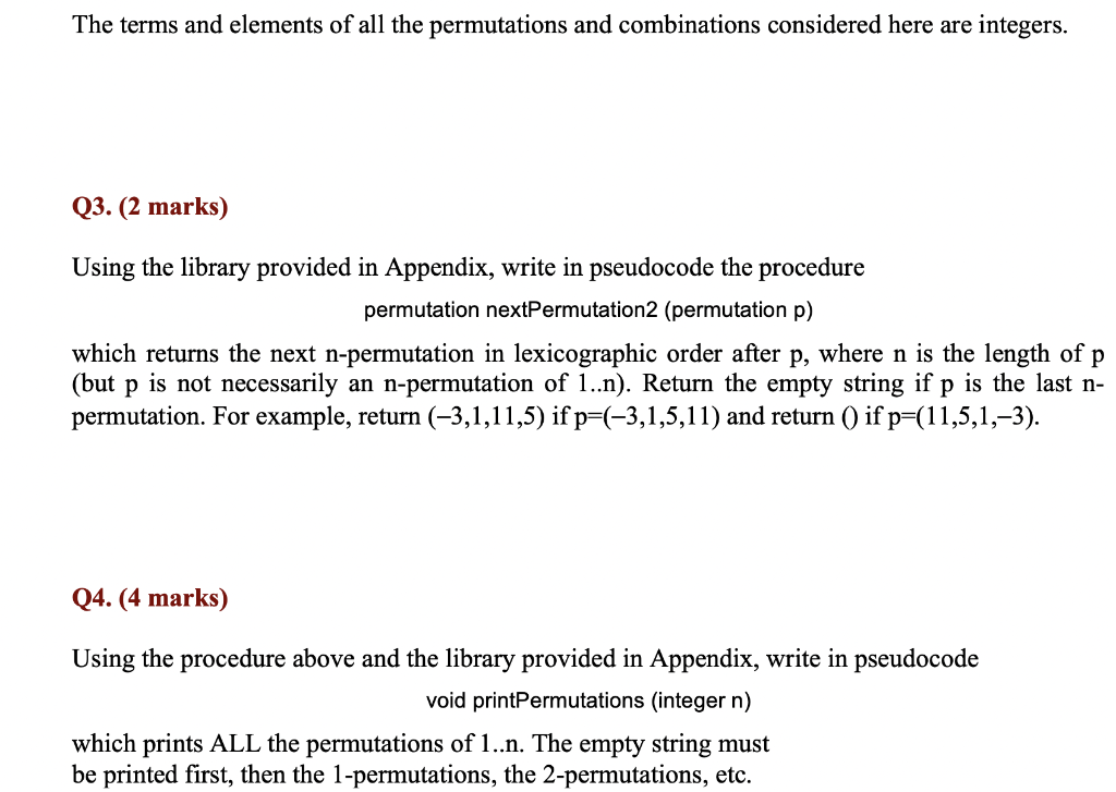 Solved Please answer questions 3 and 4 using the appendix | Chegg.com