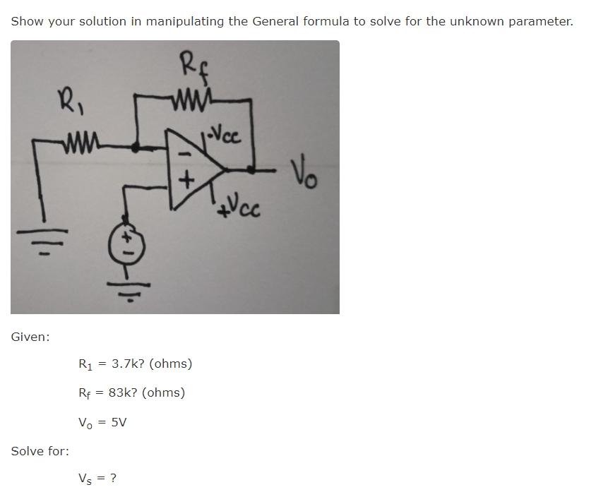 Solved Show your solution in manipulating the General | Chegg.com